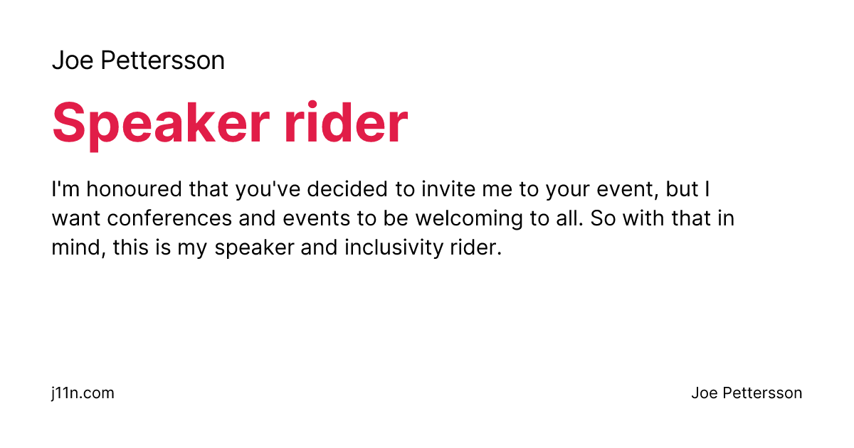 Speaker rider | j11n.com